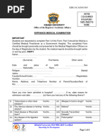 GP 69 Form Medical Examination 1 | PDF | Health Sciences | Public Services