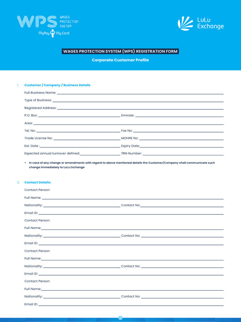 WPS Agreement - Lulu International Exchange | PDF | Employment | Salary