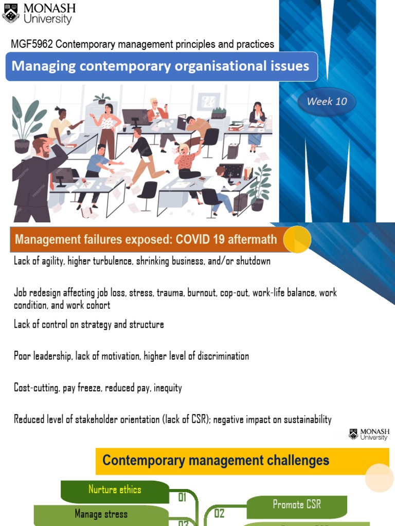 Managing Contemporary Organisational Issues | PDF | Corporate Social ...