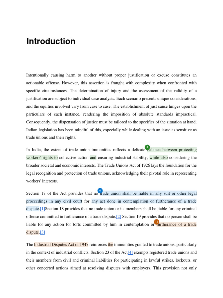 Labour Law Plag Report 2-2-18 | PDF | Trade Union | Strike Action