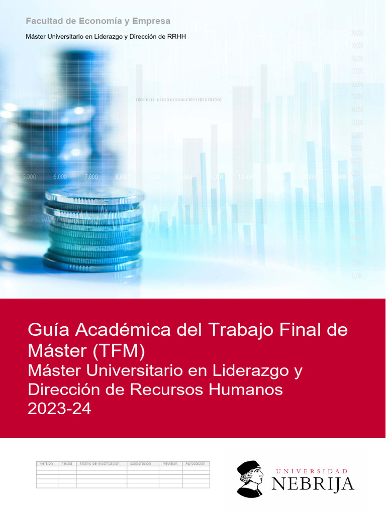 Guia Academica TFM 23-24 | PDF | Gestión de recursos humanos | Liderazgo