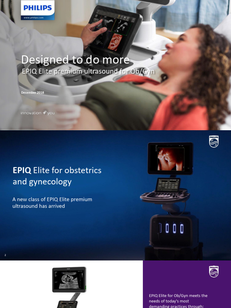 EPIQ Elite For ObGyn Sales Presentation | PDF | Medical Ultrasound ...