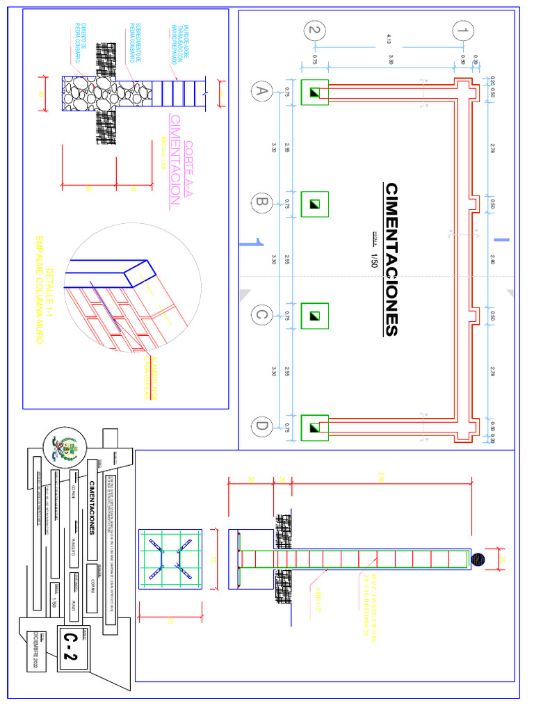 Plano de Base Plano 2 | PDF | Ingeniería estructural | Ingeniero civil