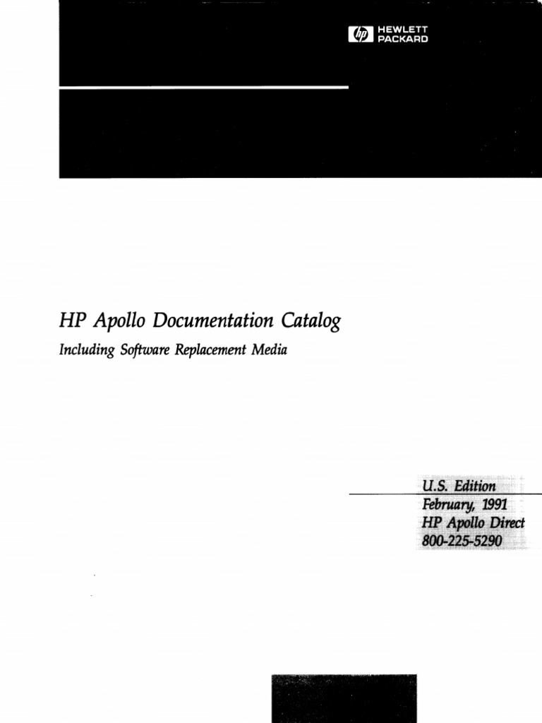 HP Apollo Documentation Catalog Feb91 | PDF | Operating System | Software