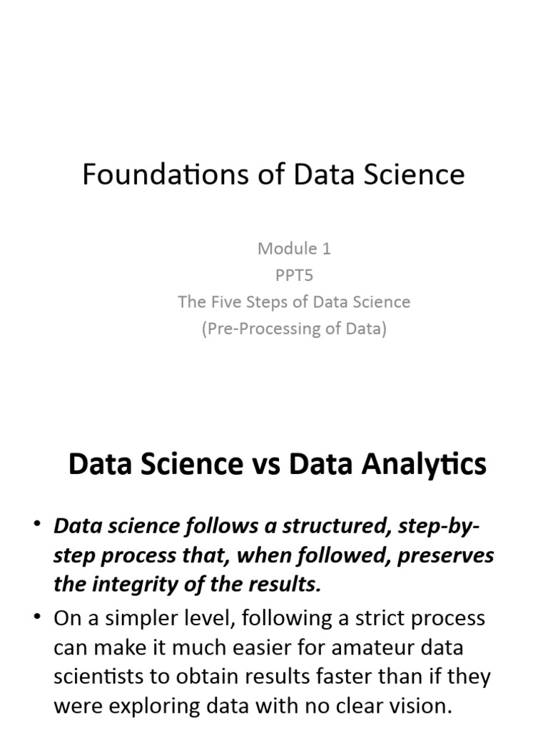 Module 1 - PPT5 - Pre - Processing of Data | PDF | Data | Level Of ...