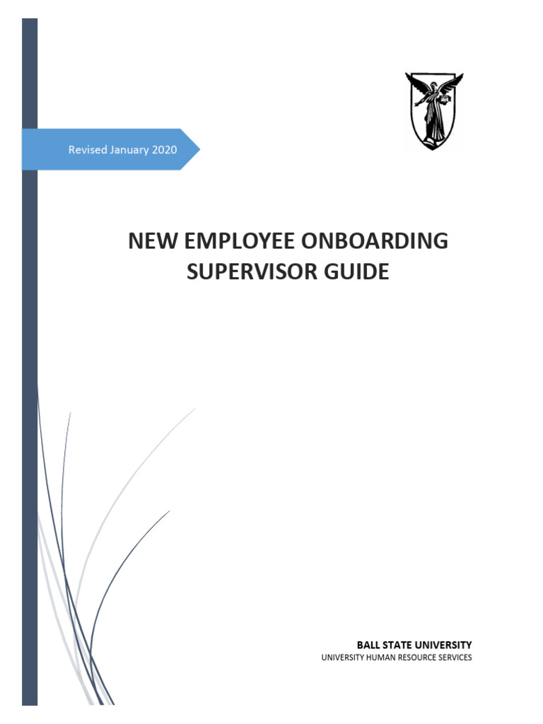 New Employee Onboarding Supervisor Guide 2020 | PDF | Employment ...