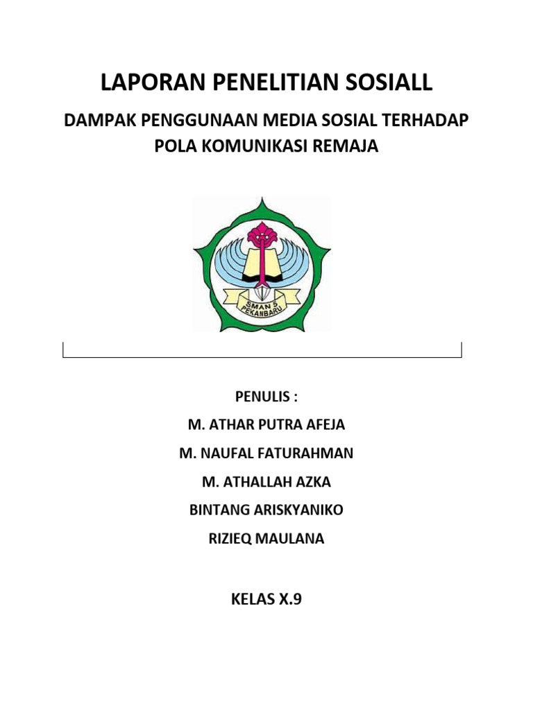 Laporan Penelitian Joki Kelompok Athar | PDF