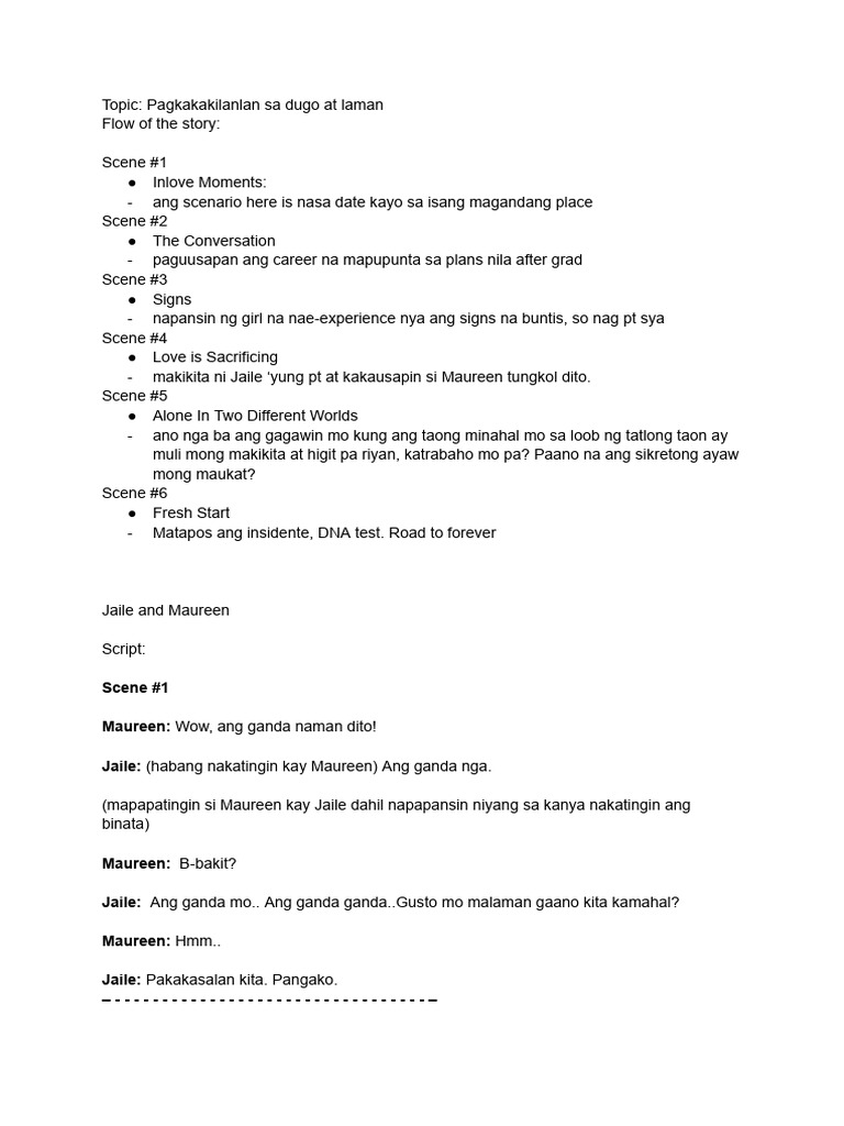 Filipino - Dula-Dulaan | PDF