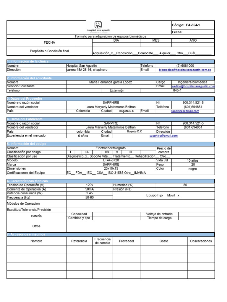 formato de adquisicion | PDF | Software | Presupuesto