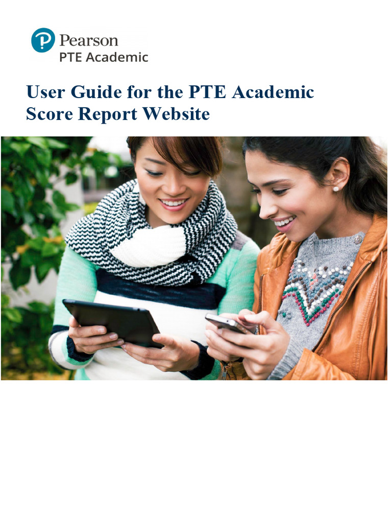 PTE Academic Score Report Website - User Guide For Recognising ...