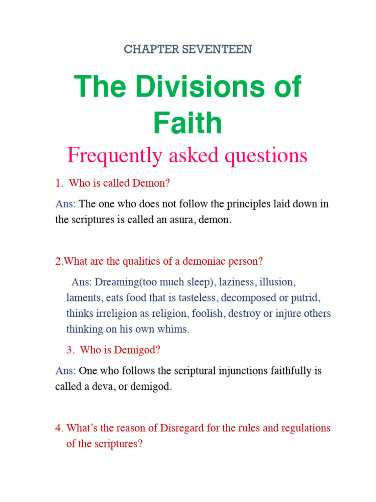 Chapter 17 Eng FAQ Final PDF | PDF | Mind