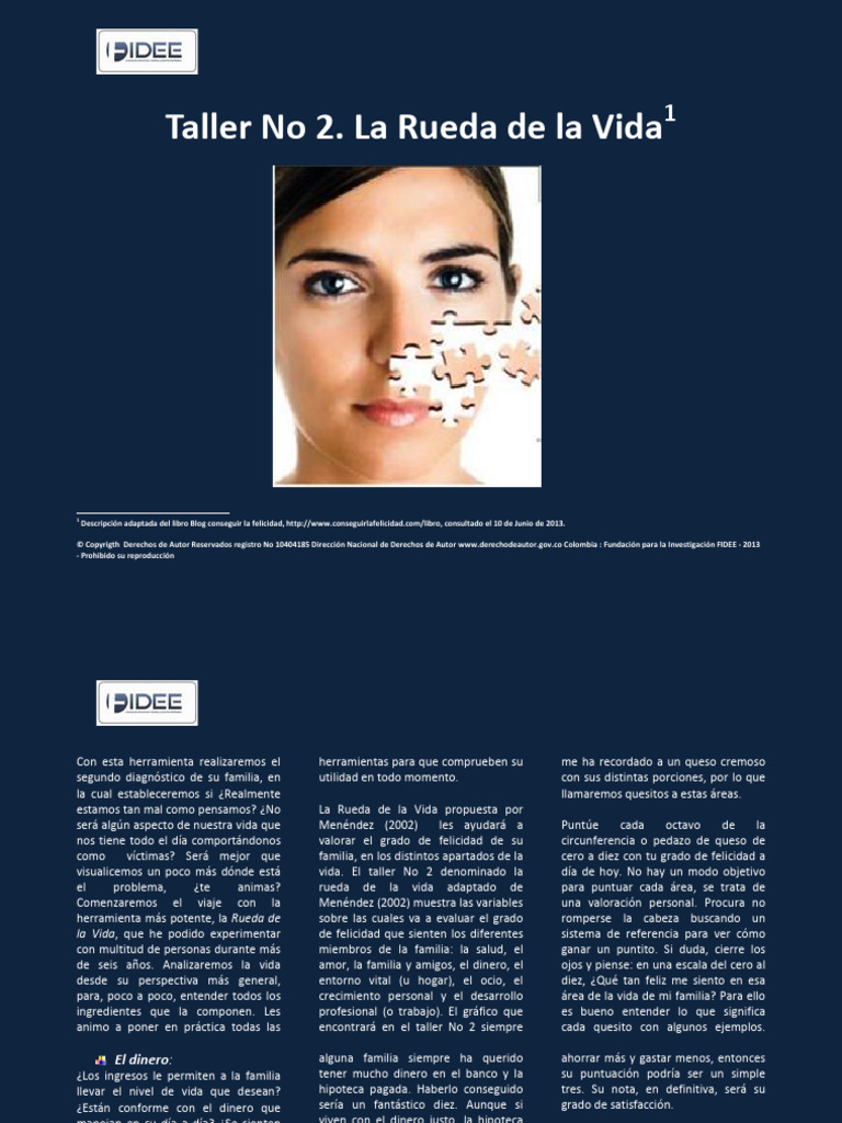 Taller 2 y 3 La Rueda de La Vida | PDF | Felicidad | Amor