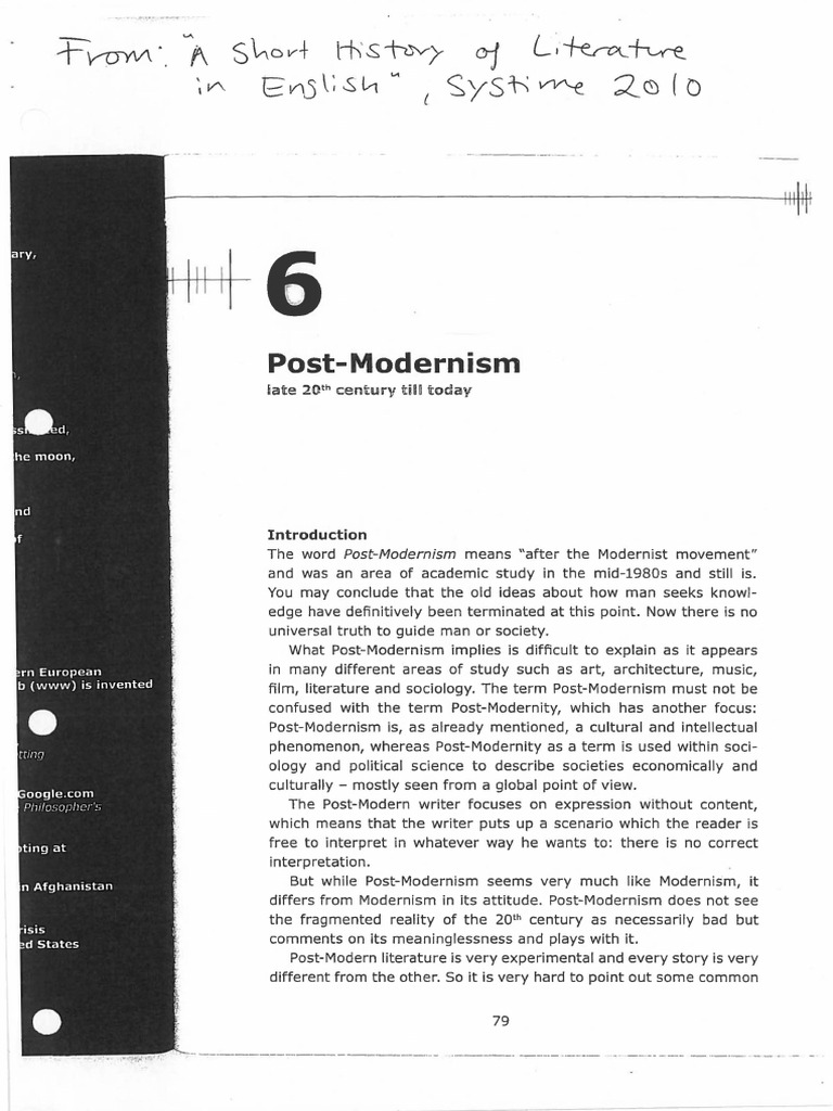 Understanding Post-Modernism Concepts | PDF | Postmodernism | Modernism