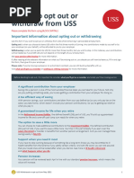 Scottish Widows Opt Out Form | PDF