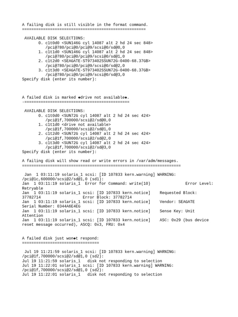 Diff Failing Failed Disks | PDF | Hard Disk Drive | Computing