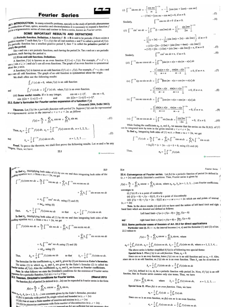 Fourier Series (Real Analysis) | PDF