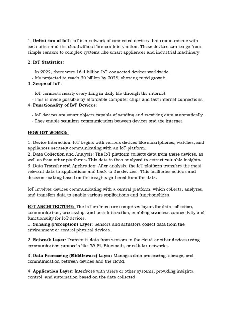 Internet of Things | PDF | Internet Of Things | Computing