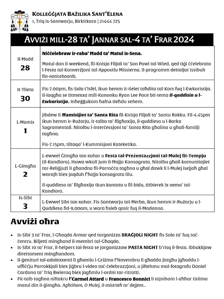 Avvizi 04 Frar2024 | PDF