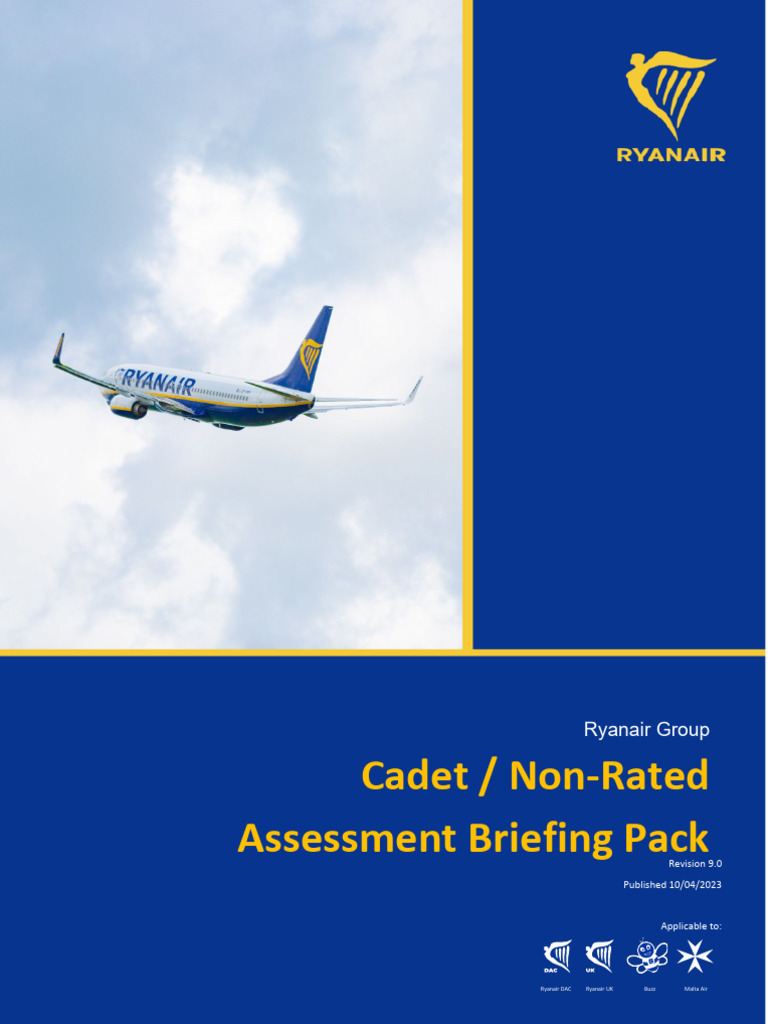 Ryanair Cadet Assessment Guide | PDF | Cockpit | Aviation