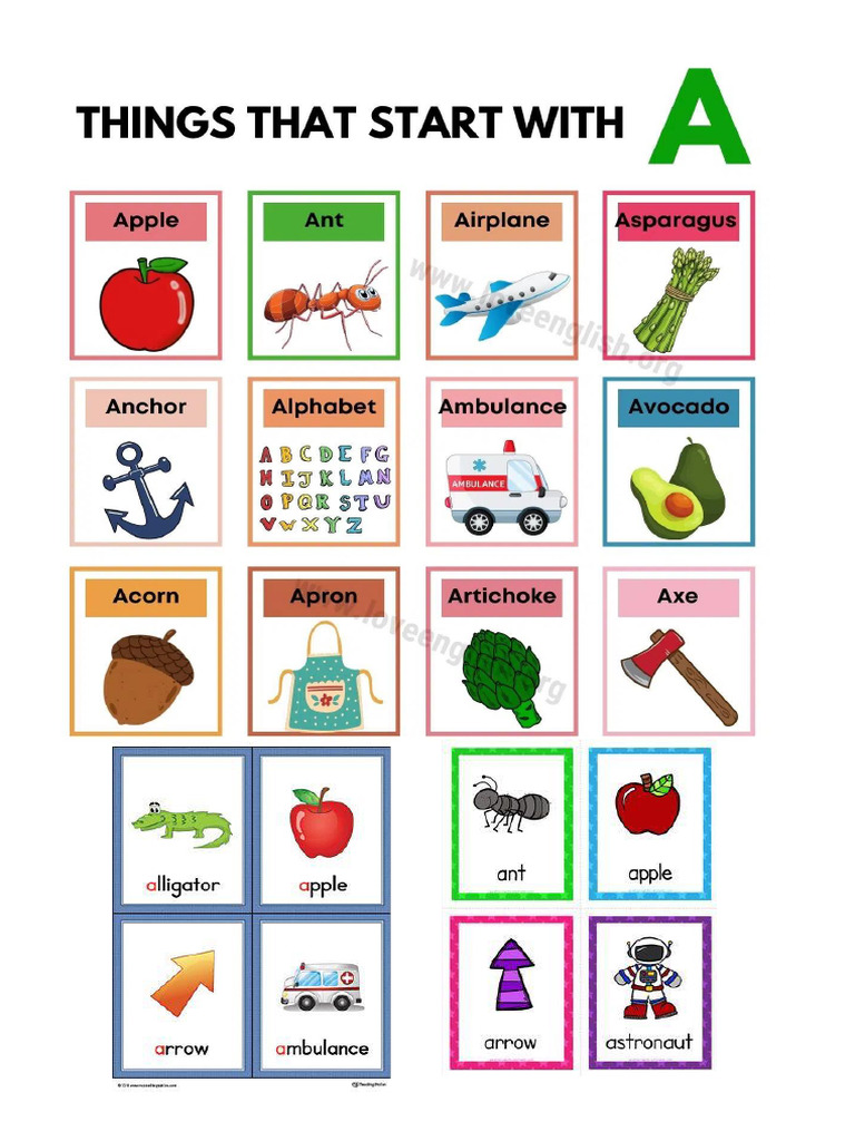 Things With Letter A | PDF