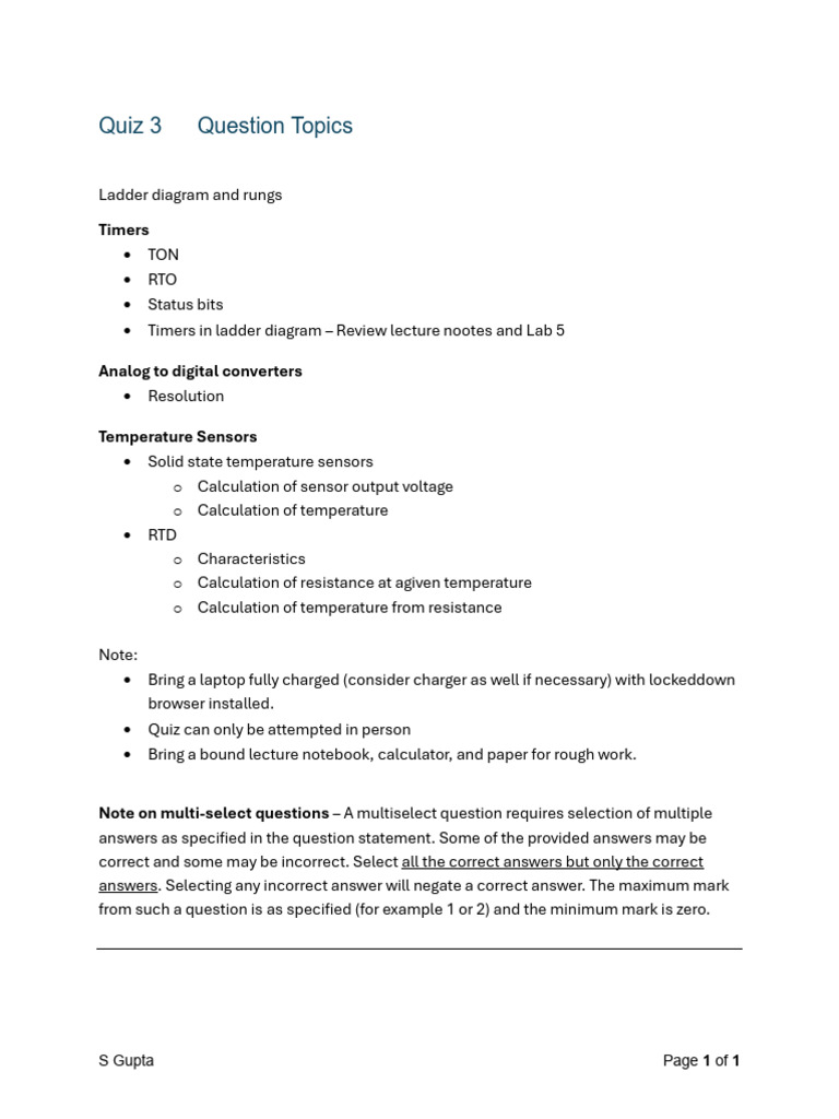 Quiz 3 Question Topics | PDF | Teaching Methods & Materials | Computers