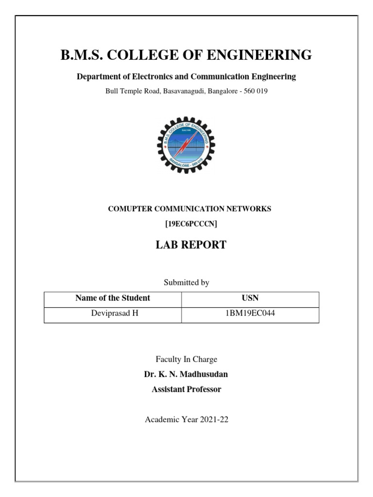 Updated CCN Lab Expts | PDF | Computer Network | Ip Address Updated CCN Lab Expts | PDF | Computer Network | Ip Address