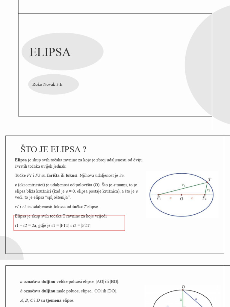 Elipsa | PDF
