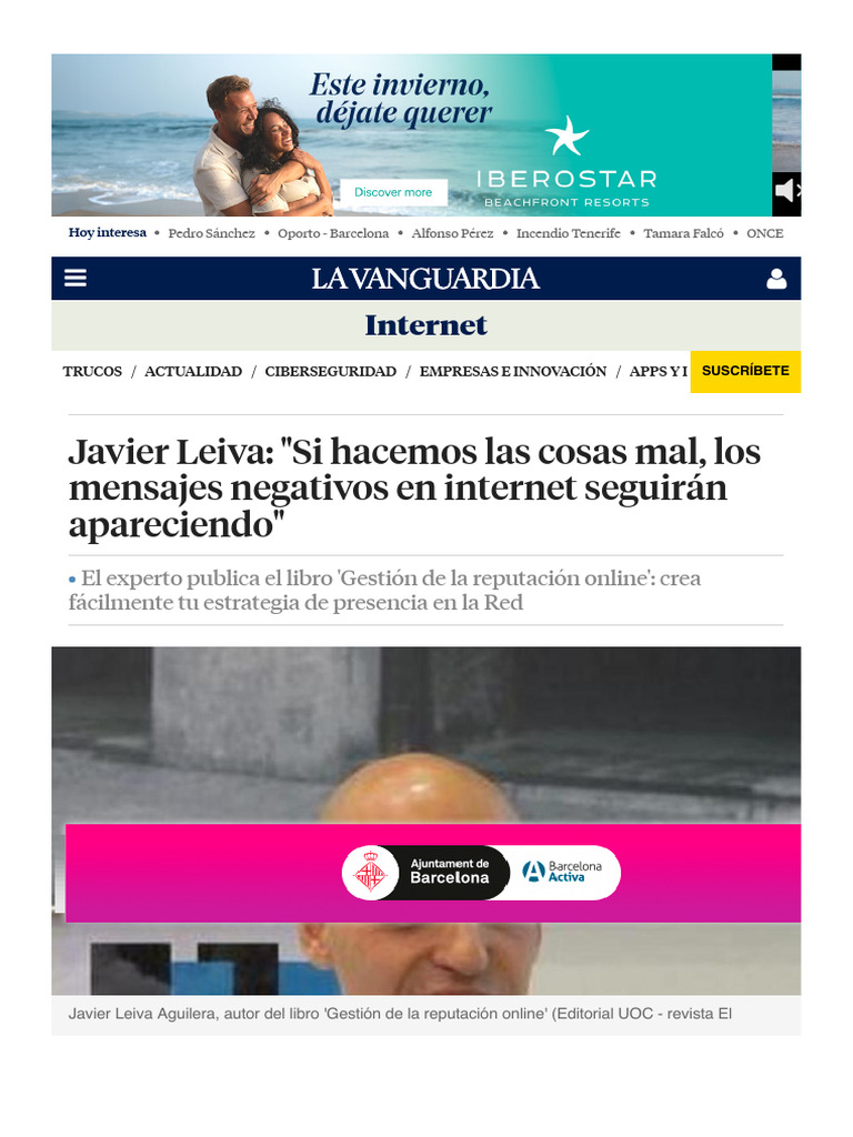 Javier Leiva - "Si Hacemos Las Cosas Mal, Los Mensajes Negativos en Internet Segu | PDF ...