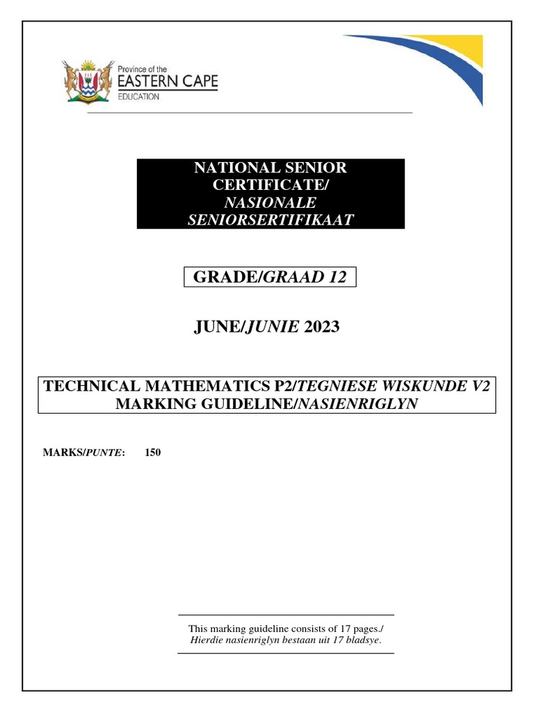 TECH MATHS P2 MEMO JUNE 2023 - Afrikaans+English | PDF | Trigonometric ... TECH MATHS P2 MEMO JUNE 2023 - Afrikaans+English | PDF | Trigonometric ...
