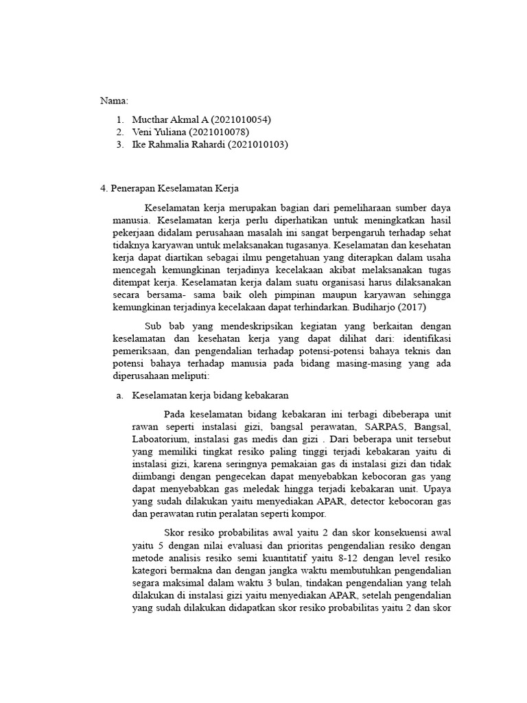 K3 Keselamatan Kerja Fix | PDF