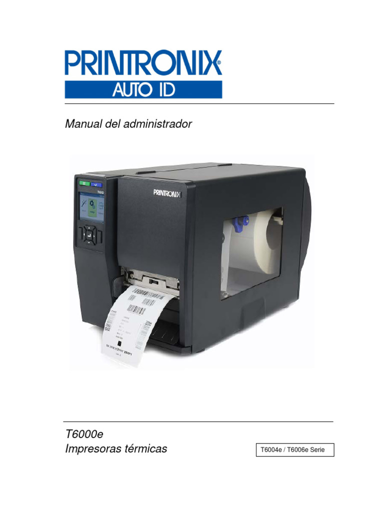 Manual Printronix T6000e | PDF | Ieee 802.11 | Impresora (Computación)
