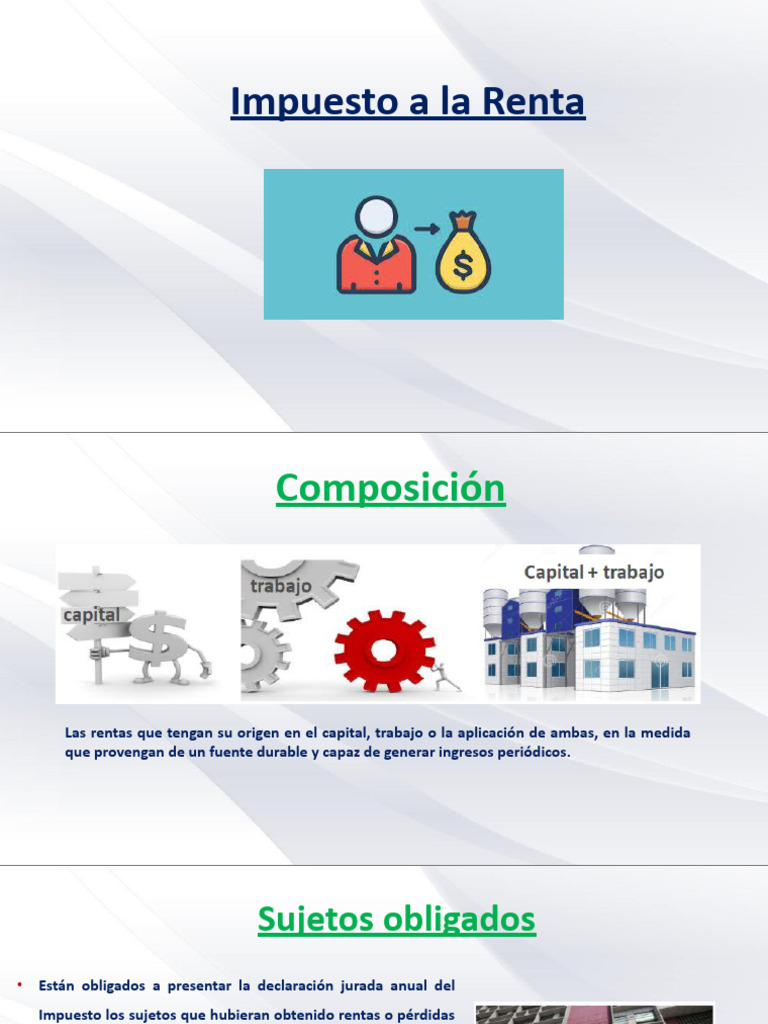 Material de Impuesto a la Renta | PDF | Impuestos | Impuesto sobre la renta