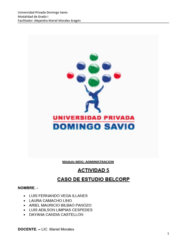 Actividad 5 Estudio de Caso Belcorp | PDF | Logística | Business