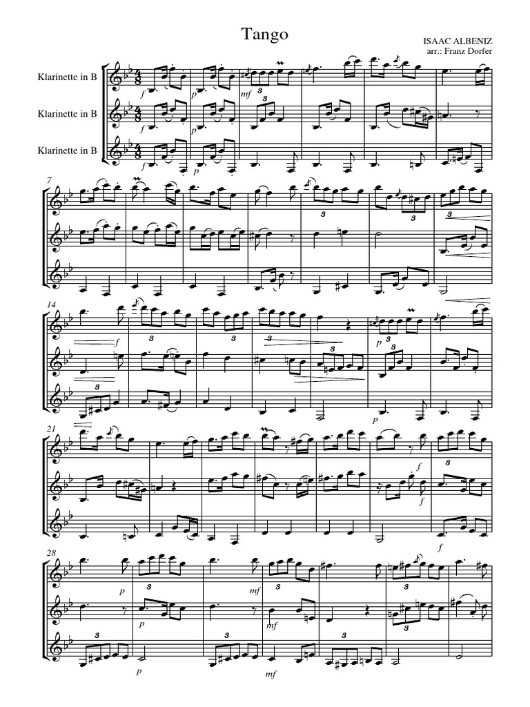 Tango-Albeniz Trio | PDF