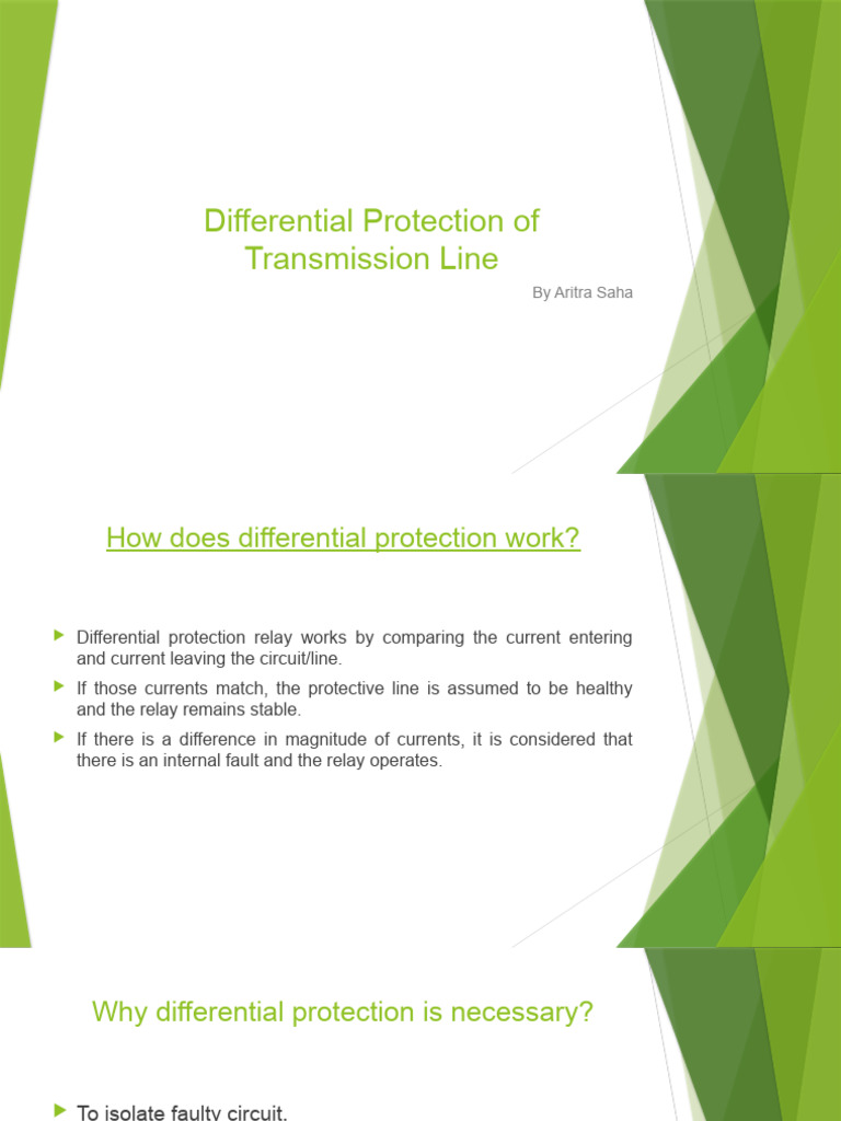 Differential Protection for Transmission Lines | PDF | Electrical ...