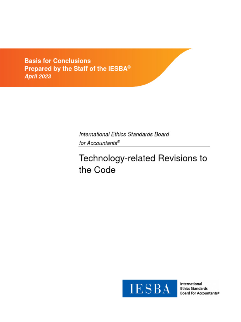 Basis For Conclusions - IESBA - Technology - Related - Revisions - To ...