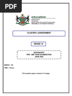 Geography Grade 10 Population Test | PDF | Xenophobia | Environmental ...