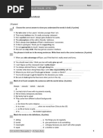 Extra Paractices Units 1-8 Choices 3º ESO | PDF