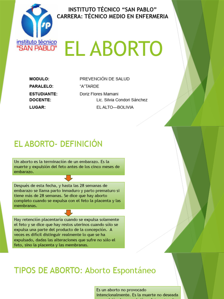 EL ABORTO | Descargar gratis PDF | Aborto | El embarazo