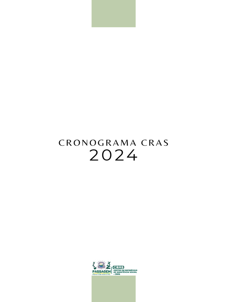 Cronograma CRAS 2024 | PDF