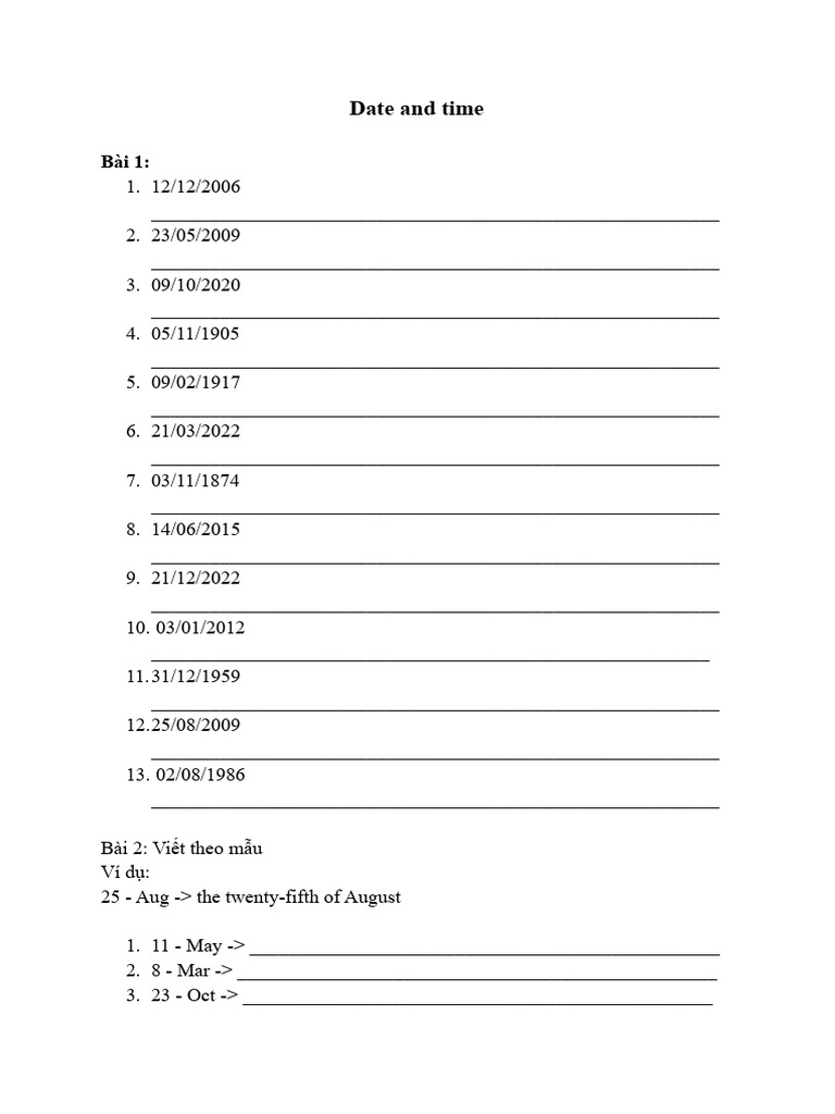 Date and Time | PDF | Computers