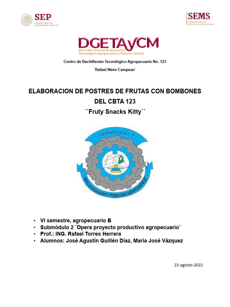 Proyecto Rafa 2 | PDF | Alimentos | Fruta