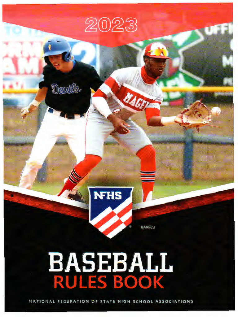 2023 NFHS-Baseball-RB | PDF | Baseball Field | Batting (Baseball)