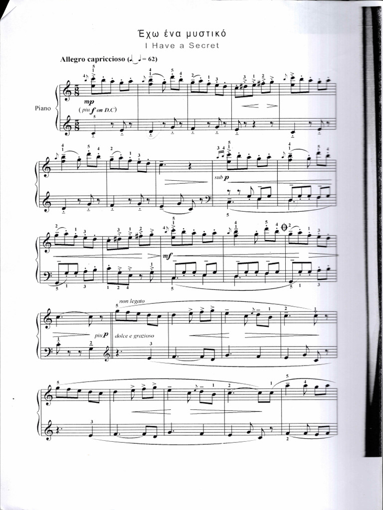 ΕΧΩ ΕΝΑ ΜΥΣΤΙΚΟ | PDF