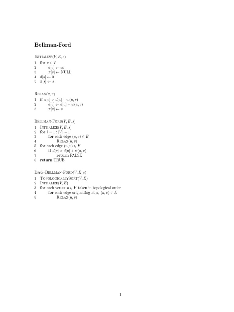 Mit Fall 2010 Bellman Ford | PDF | Theoretical Computer Science | Graph Theory