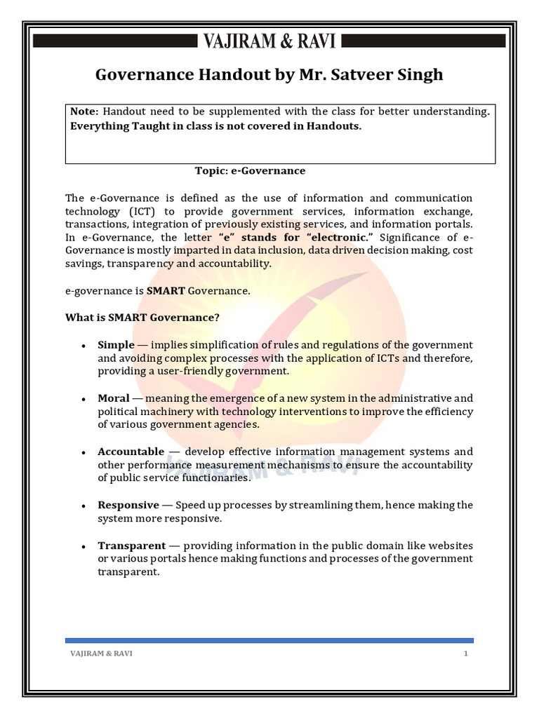 E Governance | PDF