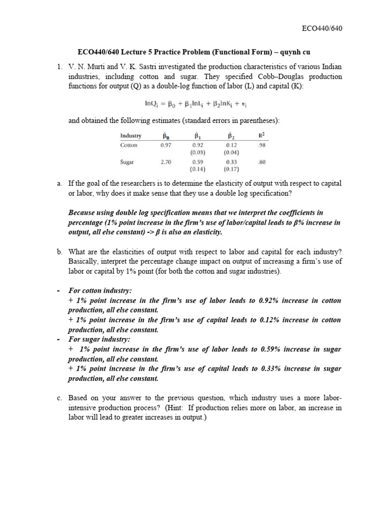 Lecture 6 Practice Questions | PDF | Linear Regression | Statistical ...