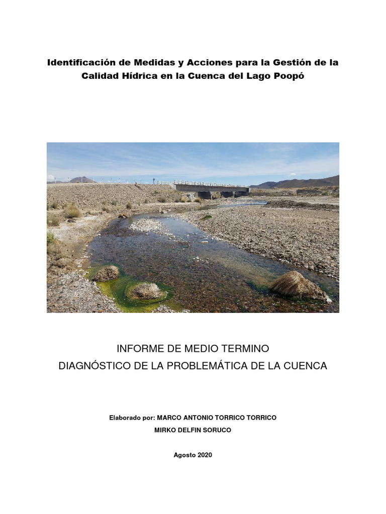 Gestión de Calidad Hídrica en Lago Poopó | PDF | Minería | Agua