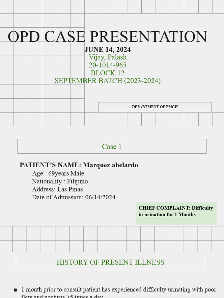 Vijay Palash June 14 Opd Case | PDF | Clinical Medicine | Diseases And ...