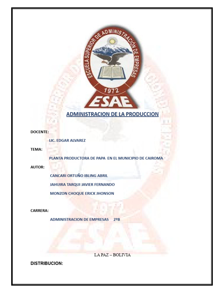 ADMINISTRACION DE LA PRODUCCION | PDF | Economias